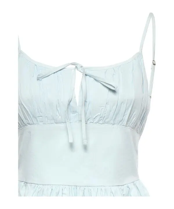 ROTATE BY BIRGER CHRISTENSEN Ruched Tie-strap Mini Dress