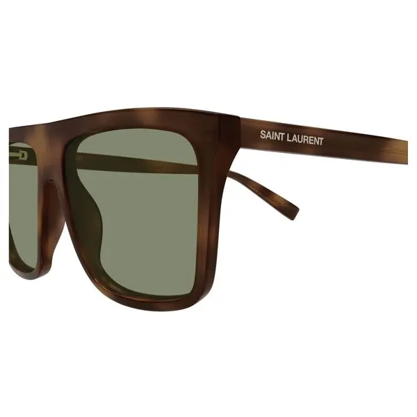 Saint Laurent Rectangle Frame Sunglasses - Green