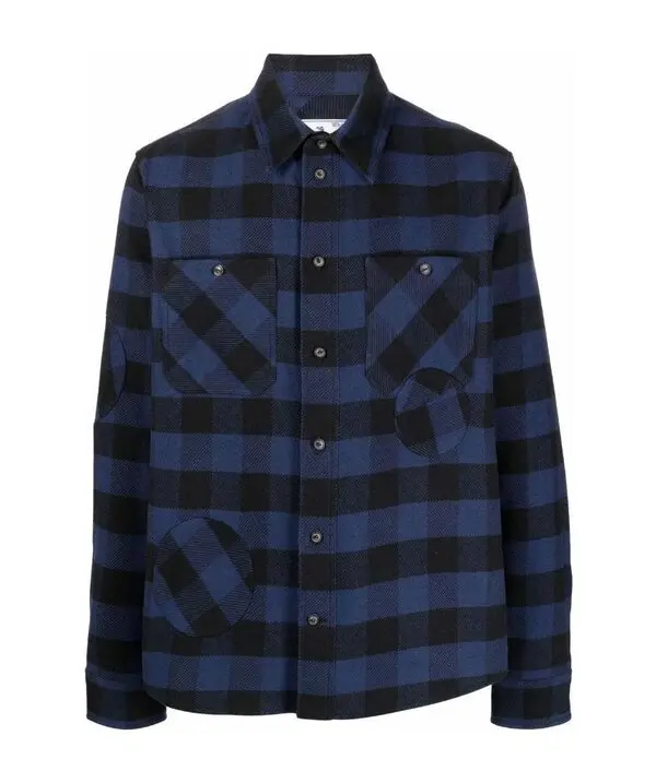 Off-White Checked Buttoned Shirt