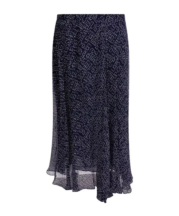 Isabel Marant Étoile Lycia Asymmetric Patterned Midi Skirt - Black