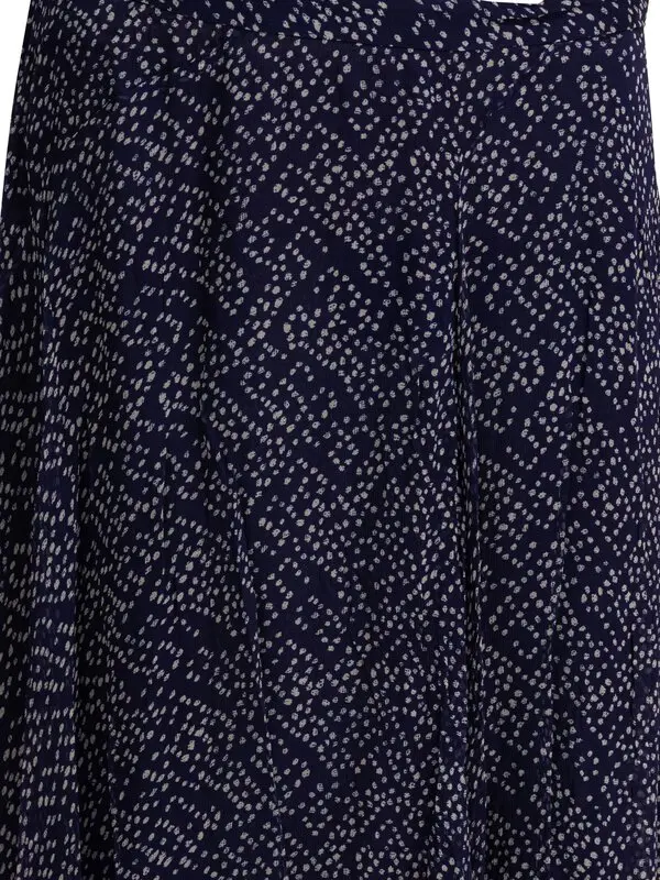 Isabel Marant Étoile Lycia Asymmetric Patterned Midi Skirt - Black