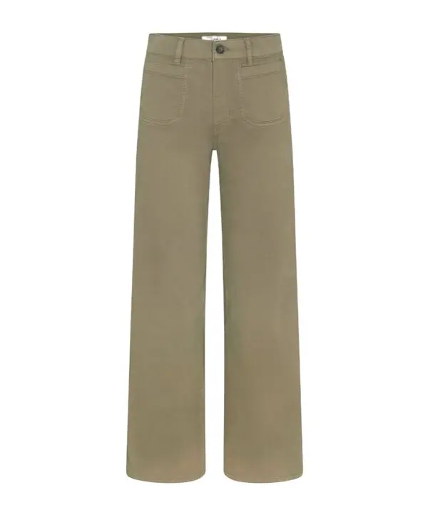 FRAME Le Slim Palazzo Modernist Pocket Jeans - Grasshopper