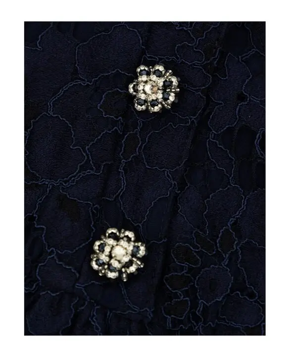 SELF-PORTRAIT Lace Collar Dress