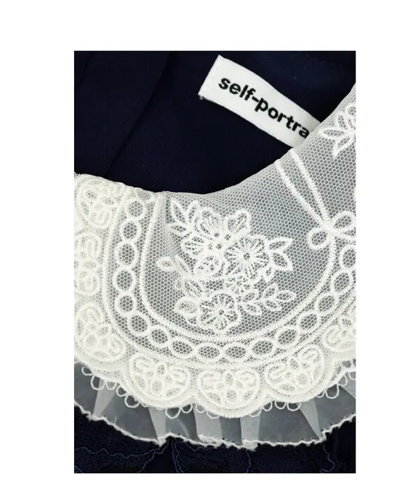 SELF-PORTRAIT Lace Collar Dress