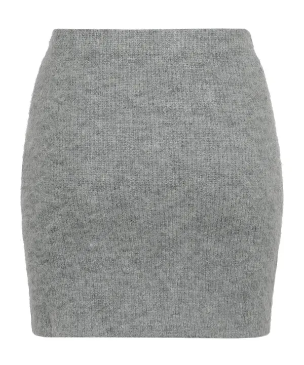 SELF-PORTRAIT Embellished Knitted Mini Skirt