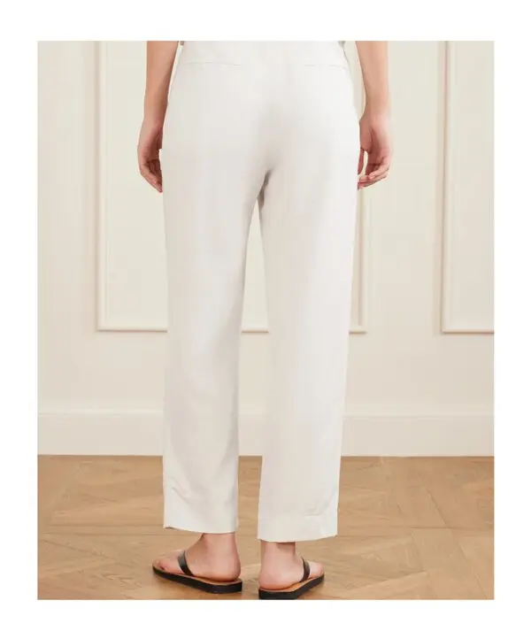 THE ROW Karsten Cropped Cotton Straight-leg Pants