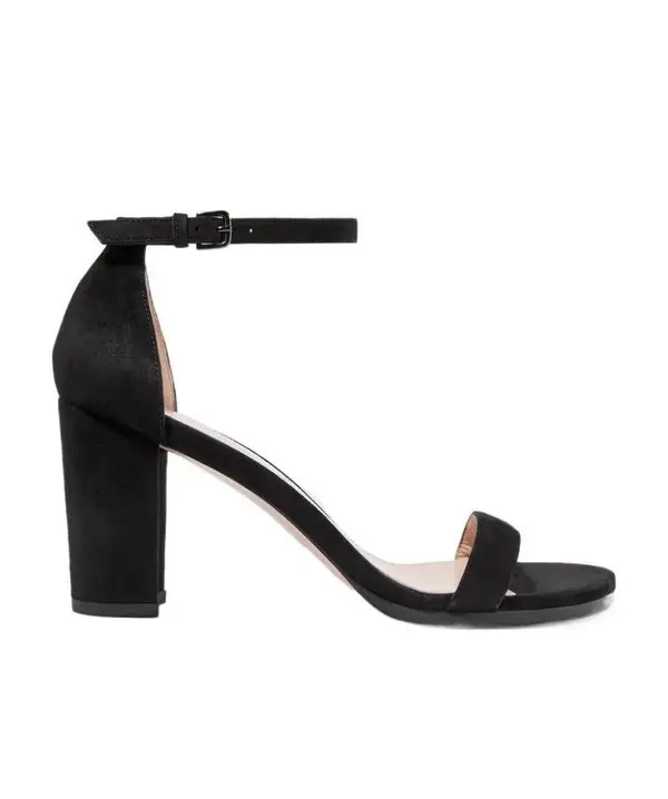STUART WEITZMAN Nearly Nude Block Heel Sandals