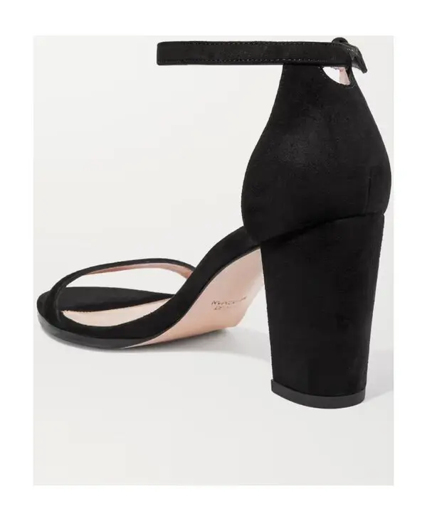 STUART WEITZMAN Nearly Nude Block Heel Sandals