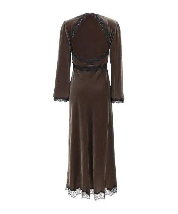 Rixo Alesha Long Dress - Black