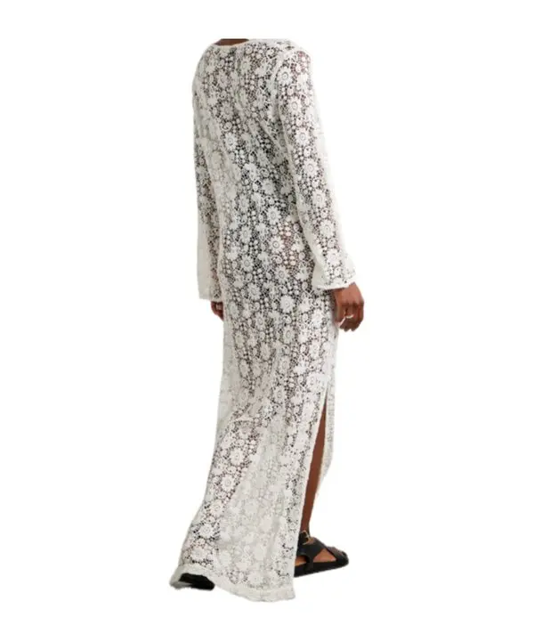 NILI LOTAN Long Sleeve Lace Dress