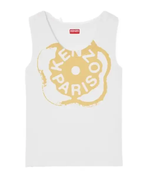 Kenzo Boke Flower 2.0 Rib Tank Top - White