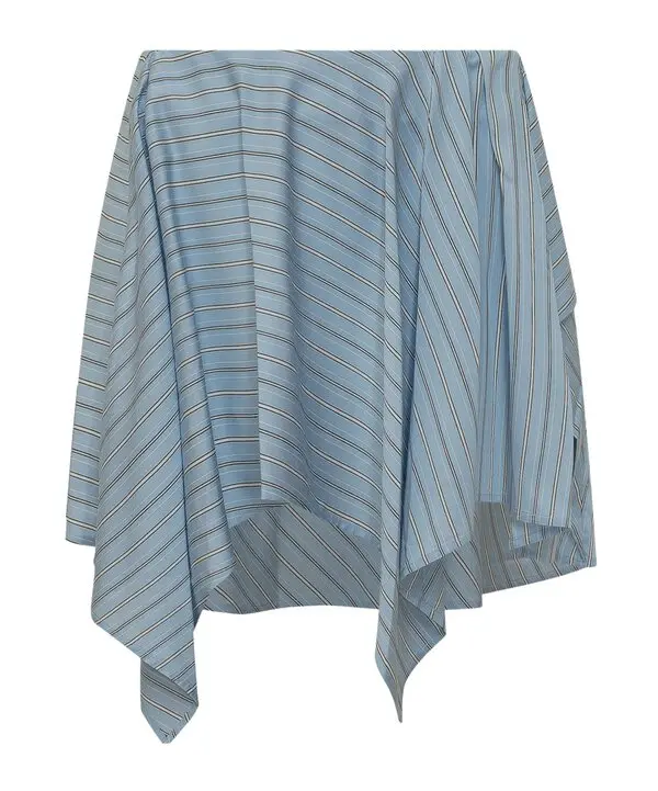 IRO PARIS Utalia Asymmetric Striped Skirt - Blue