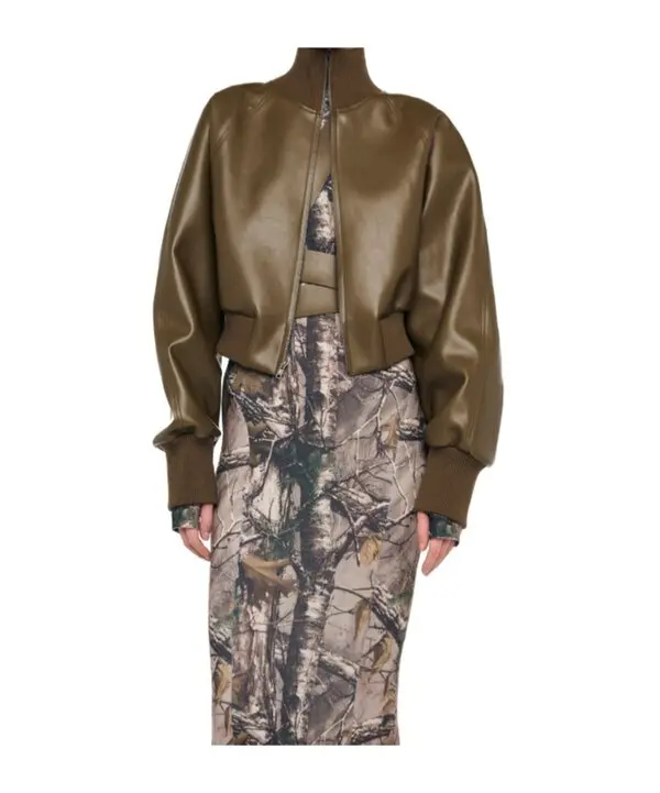 Norma Kamali Elastic Cuff Bomber Jacket