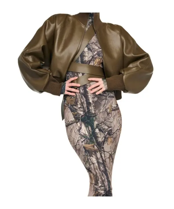 Norma Kamali Elastic Cuff Bomber Jacket