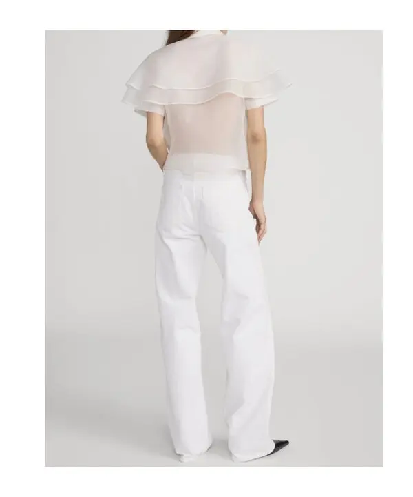 FRAME Organza Cape Top