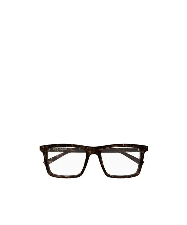 Saint Laurent Rectangle Frame Eyeglasses - Black