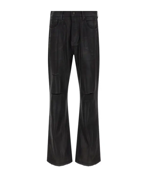 PURPLE BRAND P026 Rinsed Foil Bootcut Jeans - Black