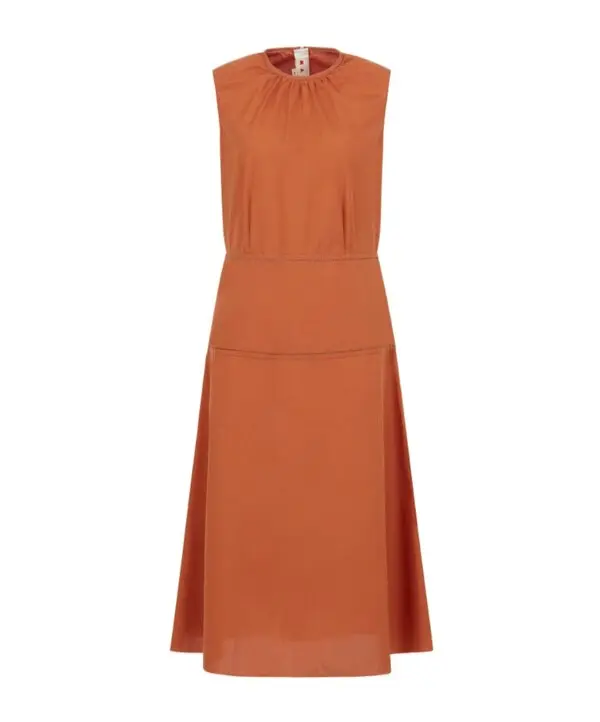 Marni Gathered Sleeveless Dress