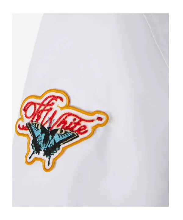 Off-White Cotton Poplin Shirt With Logo Detail