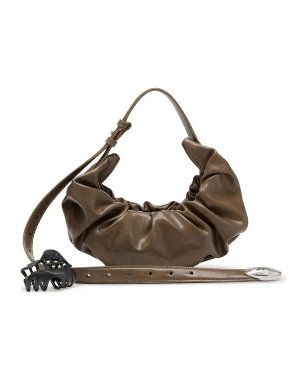 DIESEL® Small Grab-d Shoulder Bag - Brown