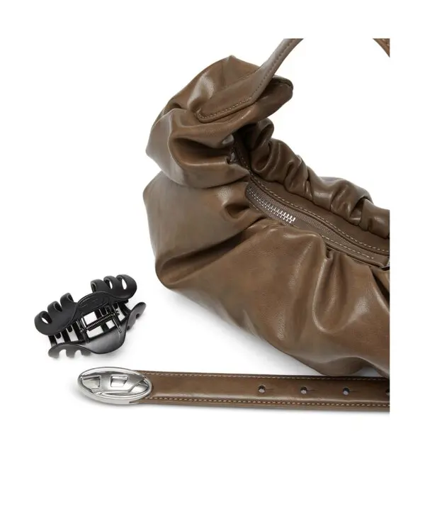 DIESEL® Small Grab-d Shoulder Bag - Brown