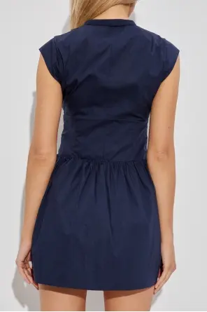 Cult Gaia Zipper Dress With Pleated Detailing