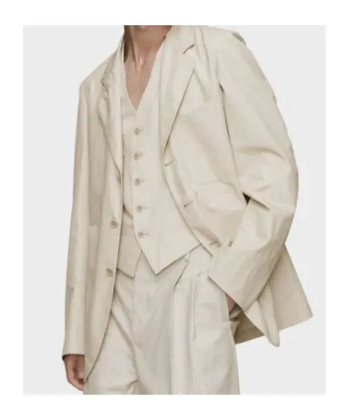 MAISON MARGIELA Single-breasted Long Sleeve Jacket - Light Brown