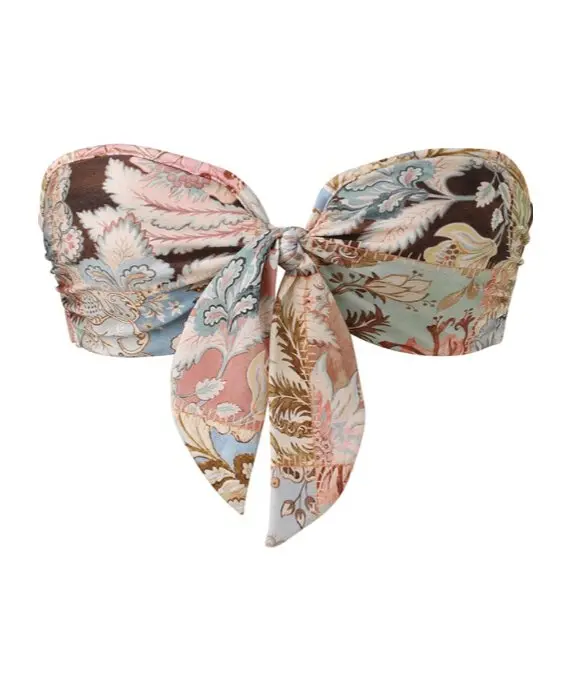 Zimmermann Daylight Tie Bikini Top - Patch Multi