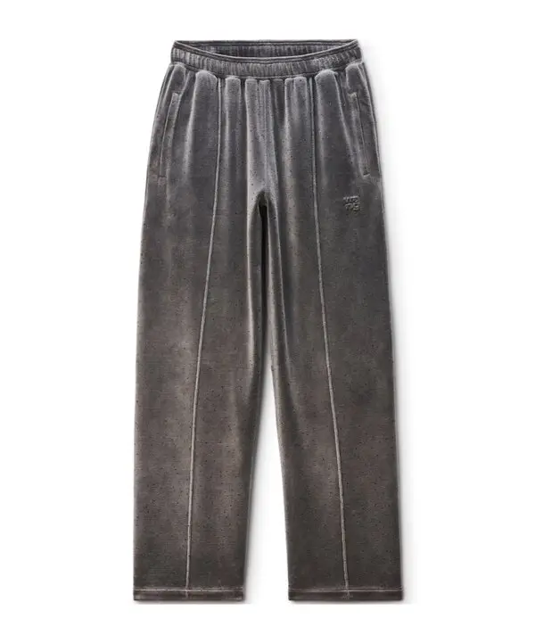 Alexander Wang Terry Oversized Mid-rise Belted Sweatpants - Black