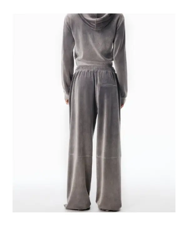 Alexander Wang Terry Oversized Belted Sweatpants - Black