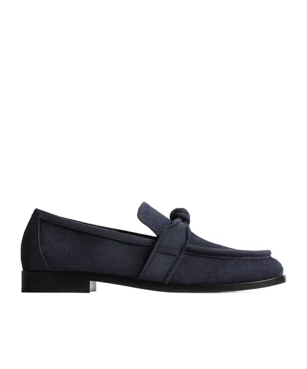 Bottega Veneta Astaire Suede Loafer - Midnight Blue
