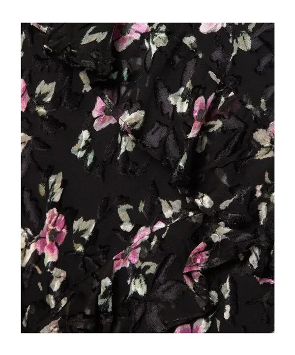 LoveShackFancy Thisbe Ruffled Floral Maxi Dress