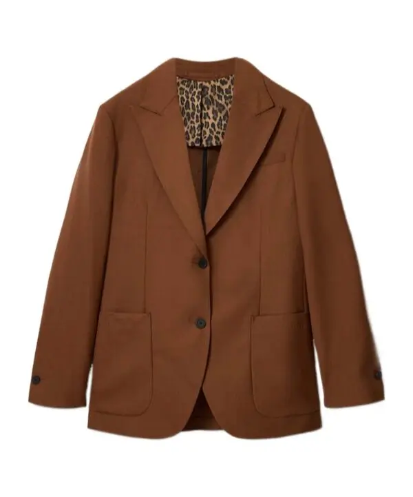 ALLSAINTS Beck Single-breasted Blazer With Notched Lapel - Conac Brown