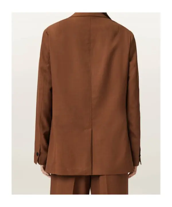 ALLSAINTS Beck Single-breasted Blazer With Notched Lapel - Conac Brown