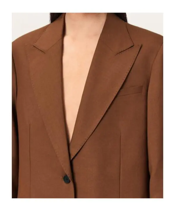 ALLSAINTS Beck Single-breasted Blazer With Notched Lapel - Conac Brown