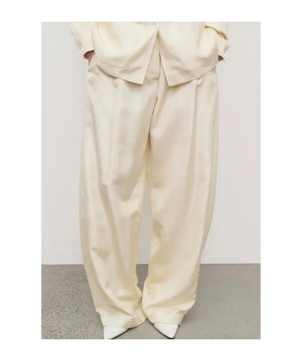 THE ROW Kolina High-waisted Double-pleated Trousers