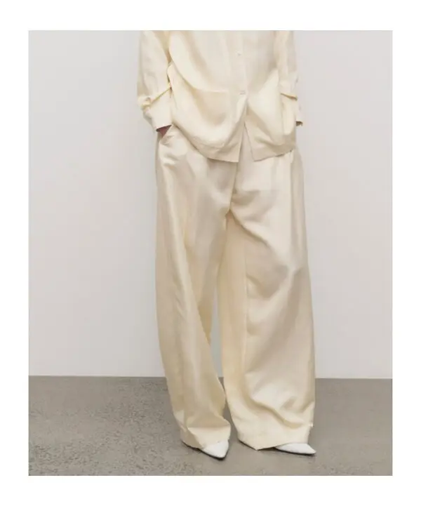 THE ROW Kolina High-waisted Double-pleated Trousers