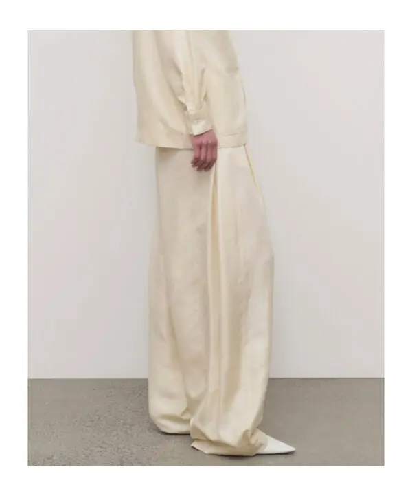 THE ROW Kolina High-waisted Double-pleated Trousers
