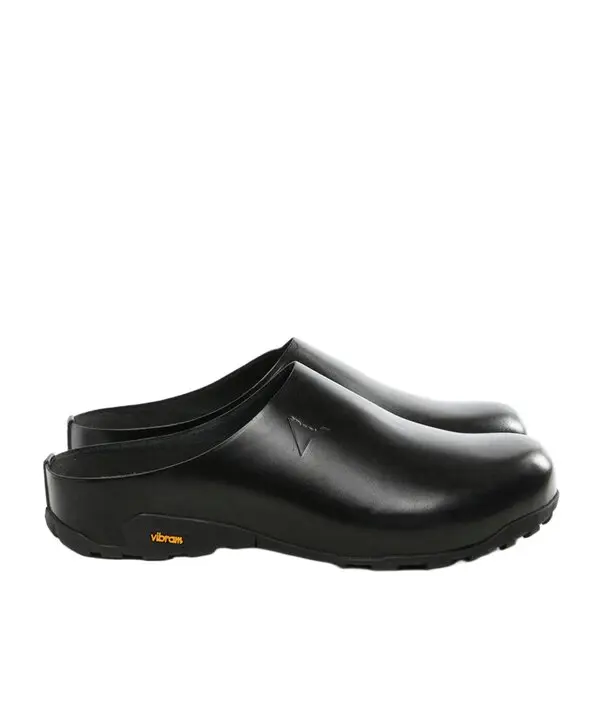 ROA Fedaia Slip-on Leather Mules - Black