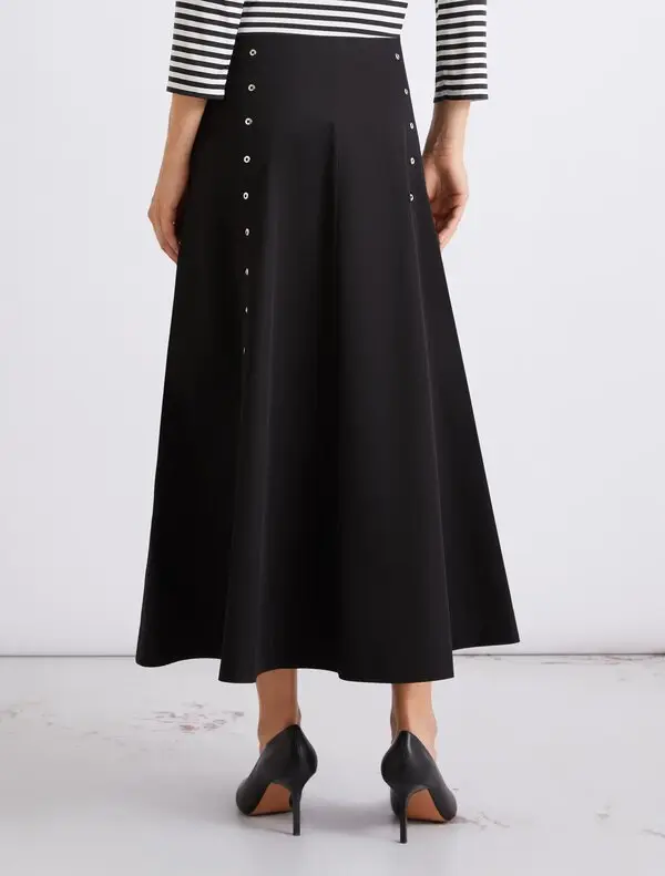Marella Flared Skirt With Eyelet Detail
