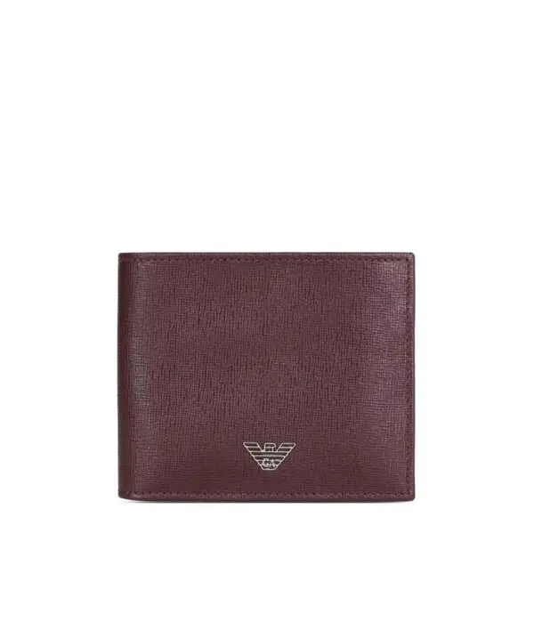 Emporio Armani Logo Details Wallet - Red