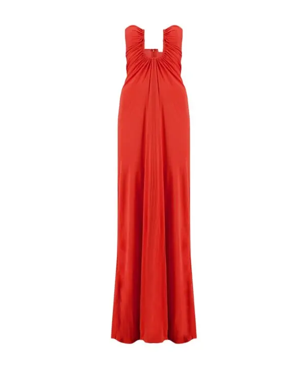 Christopher Esber Arque Ruched Bustier Maxi Dress