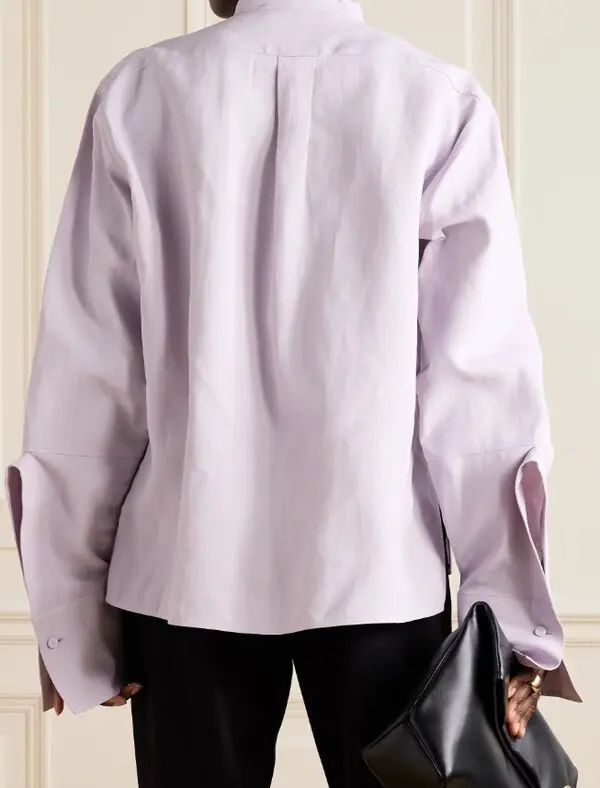 JIL SANDER Paneled Linen Shirt