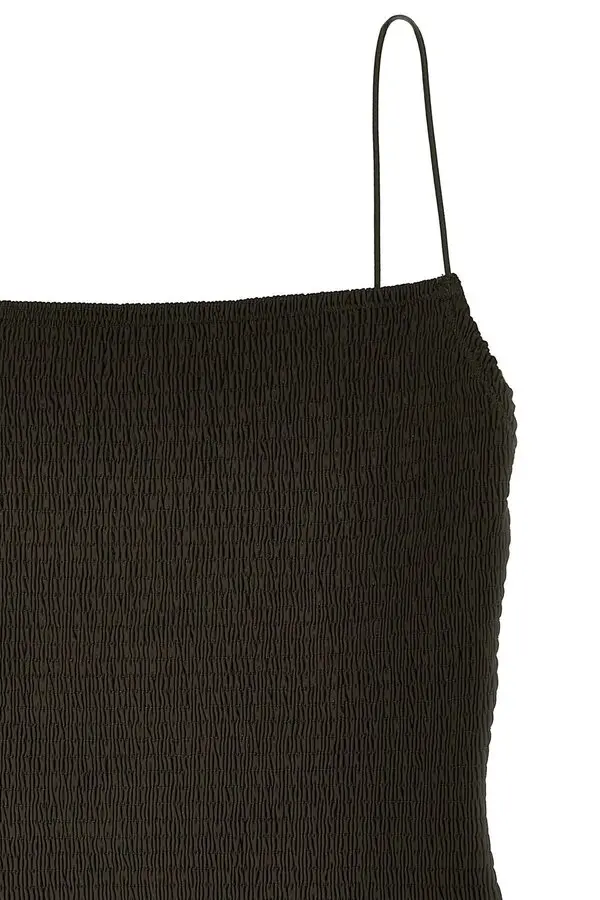 TOTEME Square Neck Open Back Swimsuit - Black