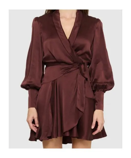 Zimmermann Wrap Mini Dress - Red