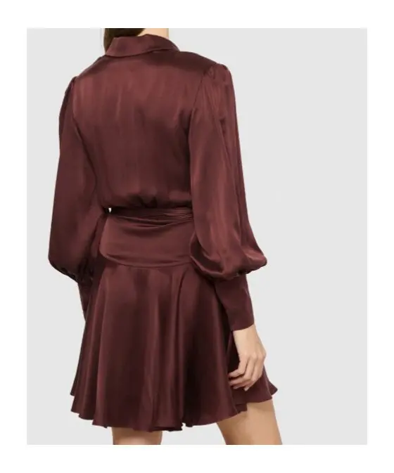 Zimmermann Wrap Mini Dress - Red