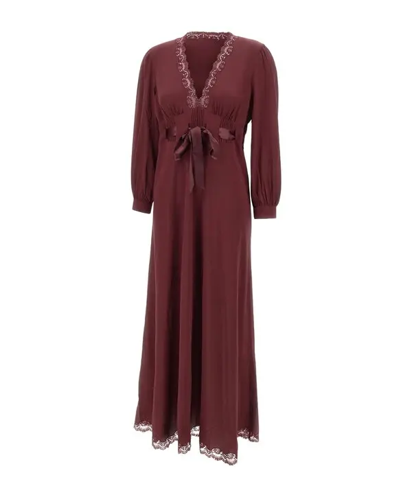Rixo Adaline Lace-trim Midi Dress - No