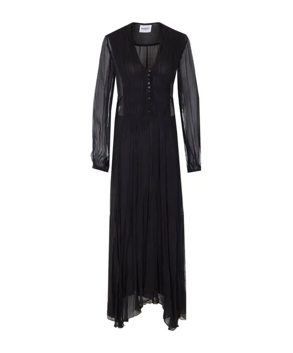 Isabel Marant Étoile Briane V-neck Long Sleeve Dress