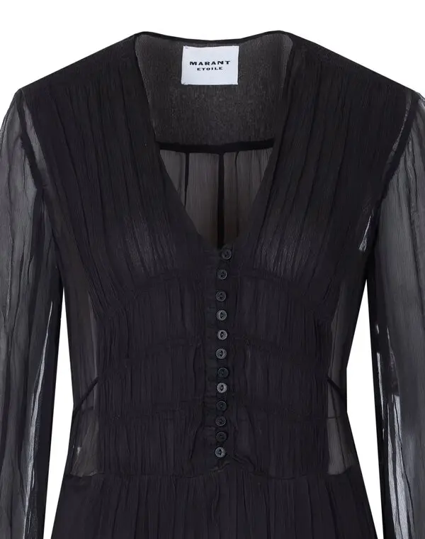 Isabel Marant Étoile Briane V-neck Long Sleeve Dress