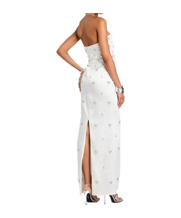 Retrofete Elise Embellished Strapless Gown